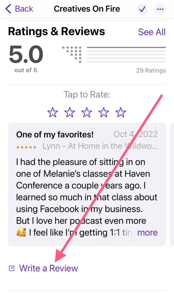 How to Leave a Five Star Review for Any Podcast You Love - Creatives On ...
